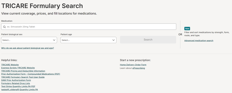 Understand your prescription options using the TRICARE Formulary Search Tool | TRICARE Pharmacy ...